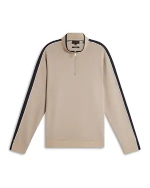Ted Baker London Koven Long Sleeve Two Tone Half Zip Polo