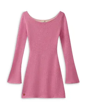 ASTA RESORT Maya Long Sleeve Sequin Mini Dress