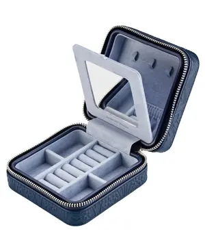 Wolf X Liberty Small Travel Zip Case - Navy