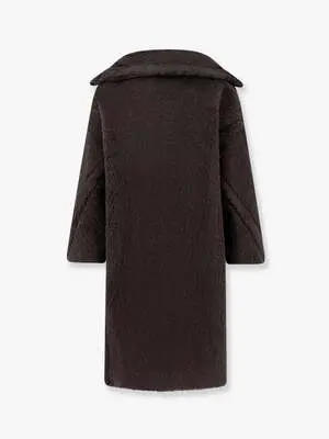 Max Mara Tedgirl Alpaca, Virgin Wool And Silk Coat - Multicolor