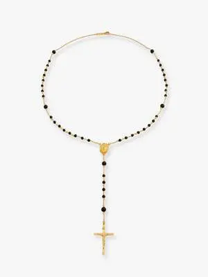 Dolce & Gabbana Brass Necklace With Cross - Multicolor