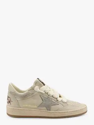 GOLDEN GOOSE Ballstar Leather Sneakers With Iconic Side Logo - Multicolor
