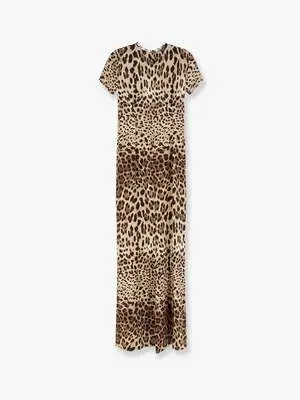 Dolce & Gabbana Animal Print Silk Dress
