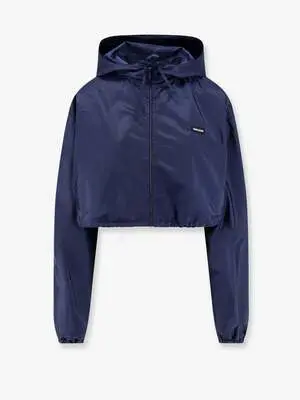 Miu Miu Cropped Recycled Nylon Jacket - Multicolor