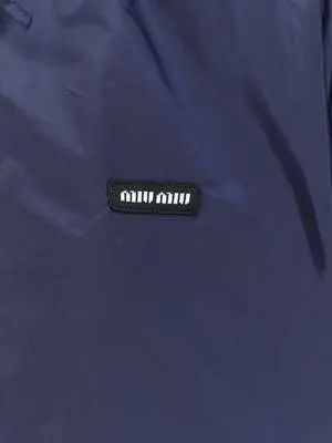 Miu Miu Cropped Recycled Nylon Jacket
