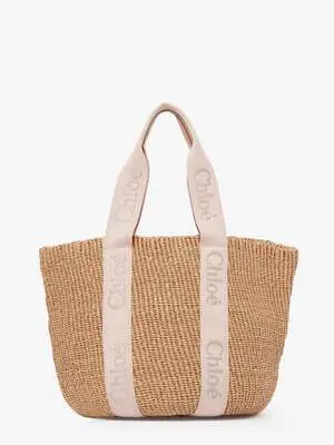 Chloé Woody Raffia Shoulder Bag - Multicolor