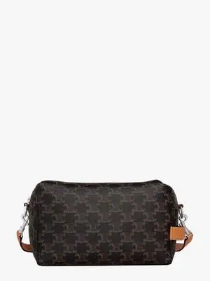 Celine Triomphe Canvas Crossbody Bag - Tan