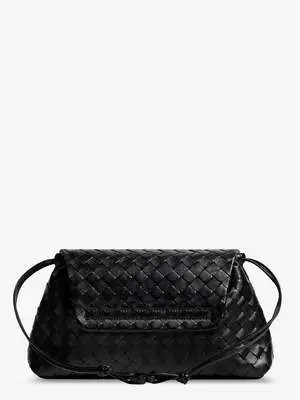 Bottega Veneta Leather Shoulder Bag With Intrecciato Pattern