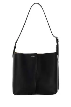 Loewe Leather Medium Bilbao Bucket Bag - Black