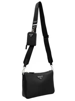 Prada Re-nylon & Saffiano Crossbody Bag