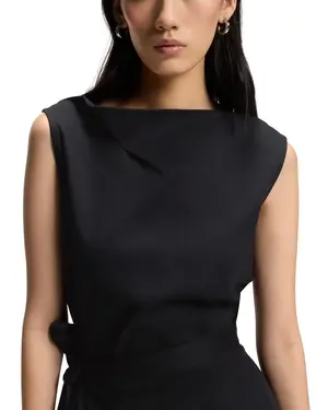 BOSS Emiaky Cotton Belted Dress