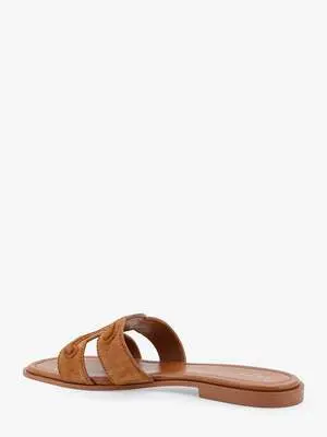 Celine Marina Suede Sandals With Triomphe Logo