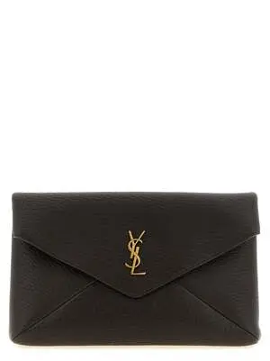 Saint Laurent Envelope' Large Clutch Bag - Brown
