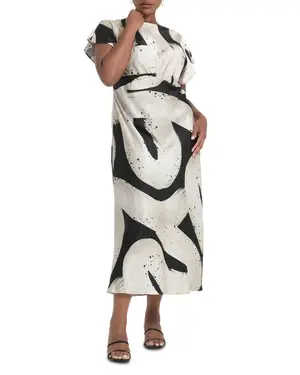 ESTELLE The Drew Printed Midi Dress