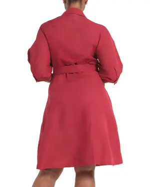 ESTELLE The Maribel Tie Waist Shirt Dress
