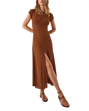 VIX PAULA HERMANNY Lais Long Dress Swim Cover-up - Firenze Camel