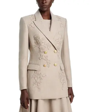 Kobi Halperin Violet Embroidered Wool Jacket