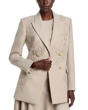 Kobi Halperin Violet Embroidered Wool Jacket