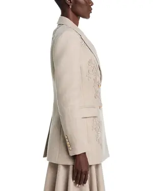 Kobi Halperin Violet Embroidered Wool Jacket
