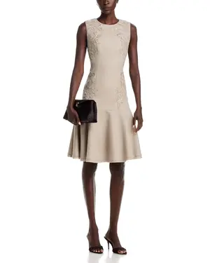 Kobi Halperin Tate Embroidered Wool Dress