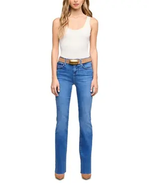 L'Agence Petite Ruth High Rise Straight Jeans