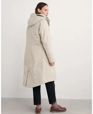 SEASALT CORNWALL Janelle Waterproof Hooded Raincoat - Beige