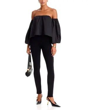 L'Agence Sarai Off-the-shoulder Top - Black
