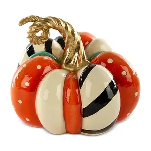 MACKENZIE-CHILDS Patchwork Spice Mini Pumpkin - Multi