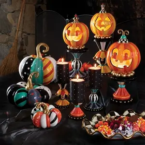 MACKENZIE-CHILDS Patchwork Spice Mini Pumpkin