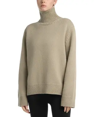 TOTEME Oversized Lambswool Turtleneck Sweater