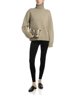 TOTEME Oversized Lambswool Turtleneck Sweater