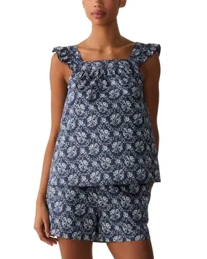 PETITE PLUME Clara Cotton Short Pajama Set
