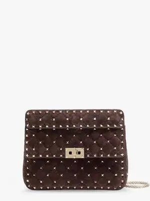 Valentino Garavani Rockstud Spike Suede Crossbody Bag With Iconic All-over Studs - Multicolor