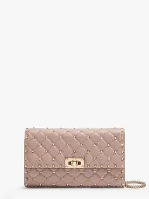 Valentino Garavani Rockstud Spike Leather Crossbody With Iconic All-over Studs - Multicolor
