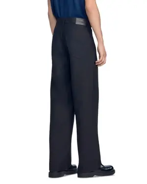 Sandro Baggy Five Pocket Trousers - Black