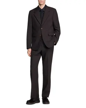 Sandro New Formal Standard Fit Wool Suit Jacket