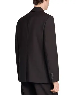 Sandro New Formal Standard Fit Wool Suit Jacket