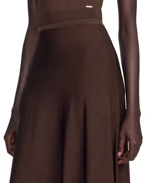 Sandro Giovanna Semi Sheer Maxi Skirt