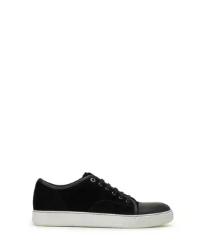 LANVIN Dbb1 Sneakers In Leather And Suede - Black