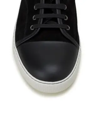 LANVIN Dbb1 Sneakers In Leather And Suede - Black
