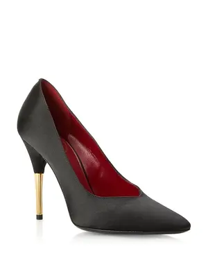 Valentino Garavani Valentino Garavani Pointed Leather Pumps Black