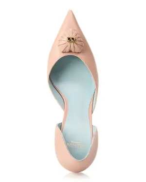 Valentino Garavani Embellished Leather D'orsay Pumps - Cream