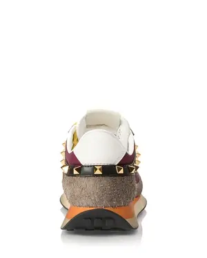 Valentino Garavani Embellished Leather Running Sneakers