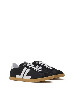 LANVIN Glen 2.0 Sneakers In Nylon - Black/white