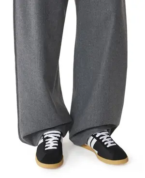 LANVIN Glen 2.0 Sneakers In Nylon - Black/white