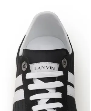 LANVIN Glen 2.0 Sneakers In Nylon - Black/white