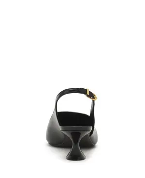 LANVIN Serenade Leather Slingback Pumps