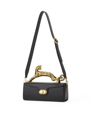 LANVIN Leather Pencil Cat Bag