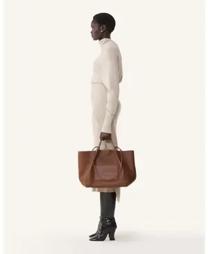 LANVIN Catch Tote Bag - Chestnuts