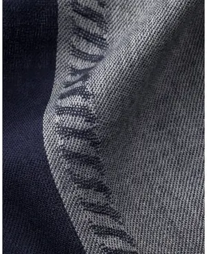 Prada Wool And Silk Stole - Blue/grey